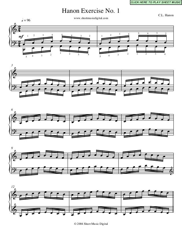 Hanon - Exercícios para Piano e Teclado