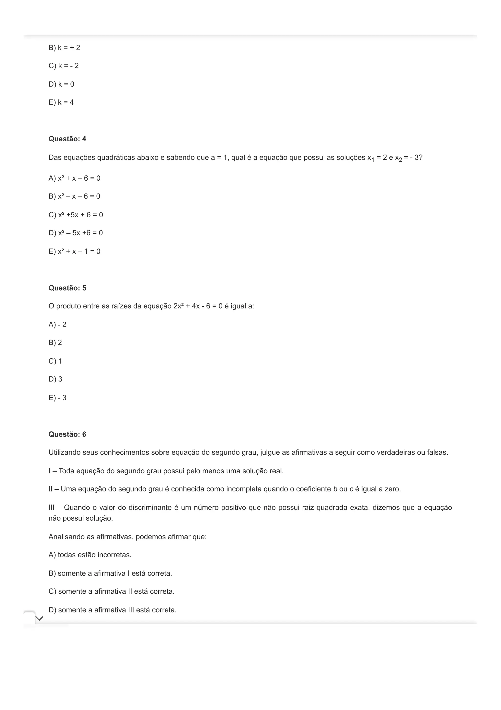 Exercícios sobre Equação do 2º Grau - Brasil Escola completo.pdf
