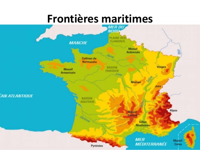 Exercices les frontières maritimes de la france