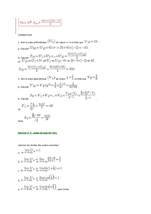 PDF Télécharger suites arithmetiques et geometriques exercices corriges ...