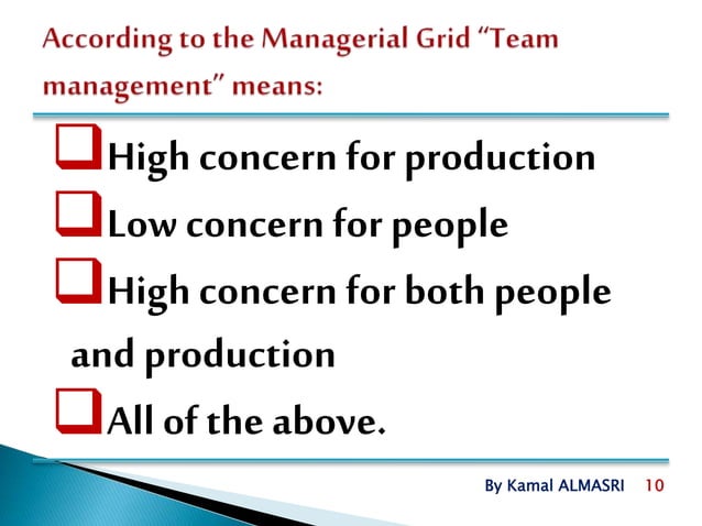 Exercices Chapter 17 Leadership | Ppt