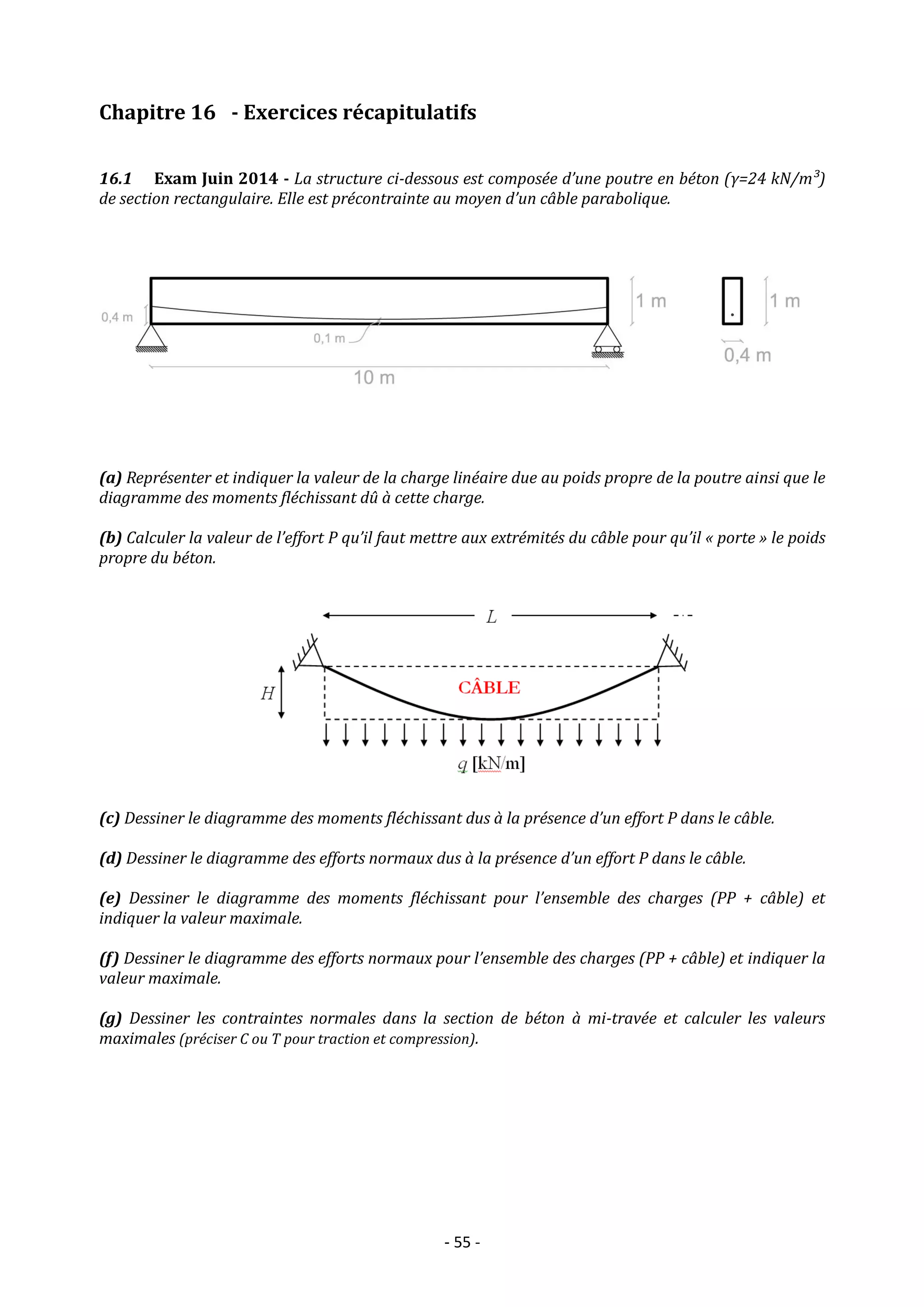 Mécanique des structures et RDM - Exercices corrigés | PDF
