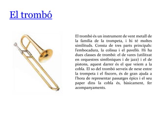 Exercici 1 presentació instruments de vent metall | PPT