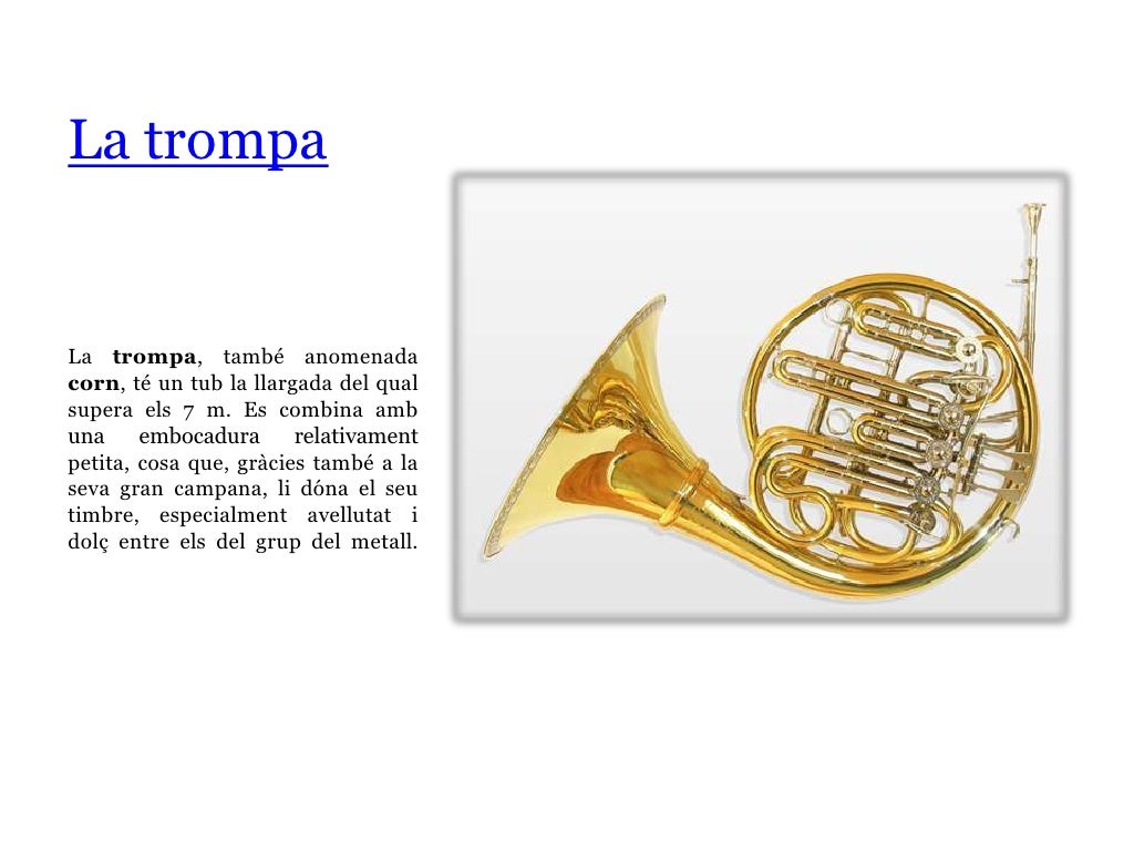 Exercici 1 presentació instruments de vent metall