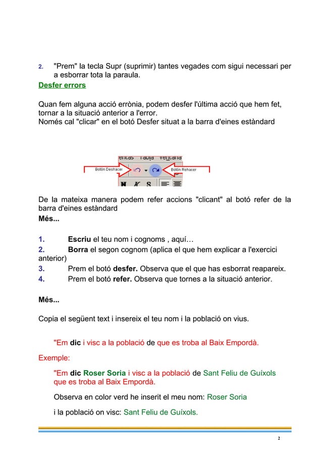 Exercici 2 word | PDF