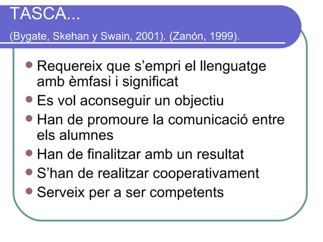 Exercici, Activitat, Tasca | PPT