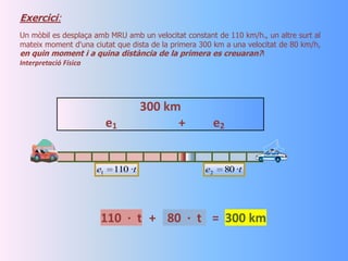 Exercici cinematica | PPTX