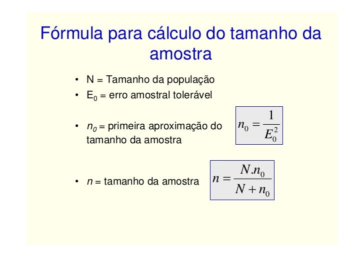 Exercicios amostragem e tamanho amostra