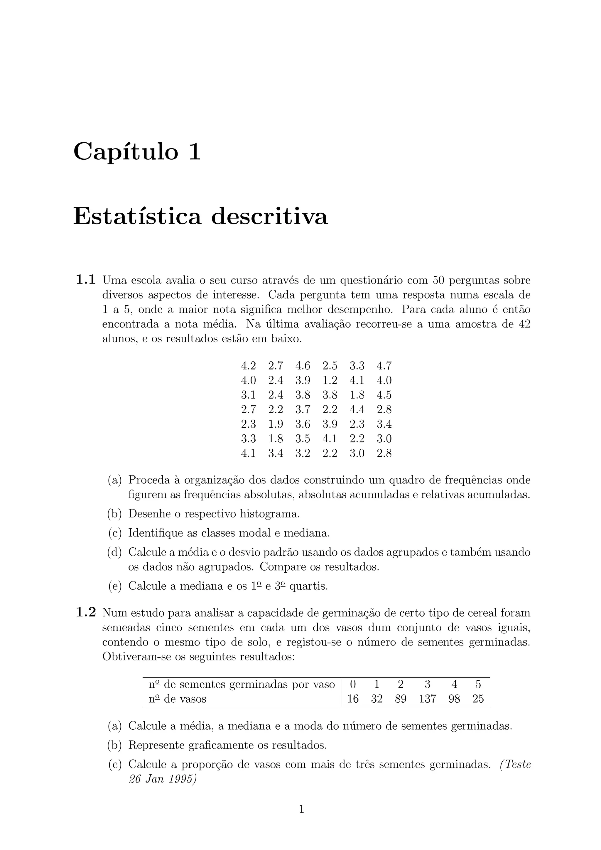 Exercicios de estatistica resolvido.3 | PDF