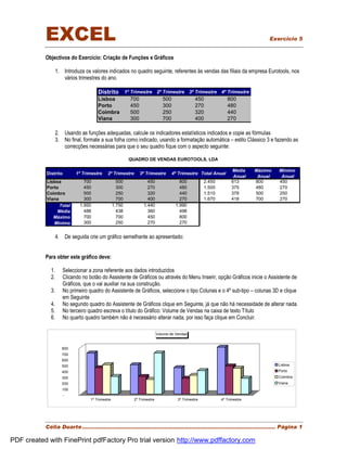 Exercicios excelbasico | PDF