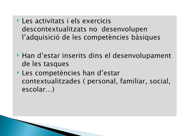 Exercicis, activitats , tasques | PPT