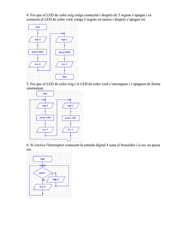 Exercicis amb picaxe solucions | PDF
