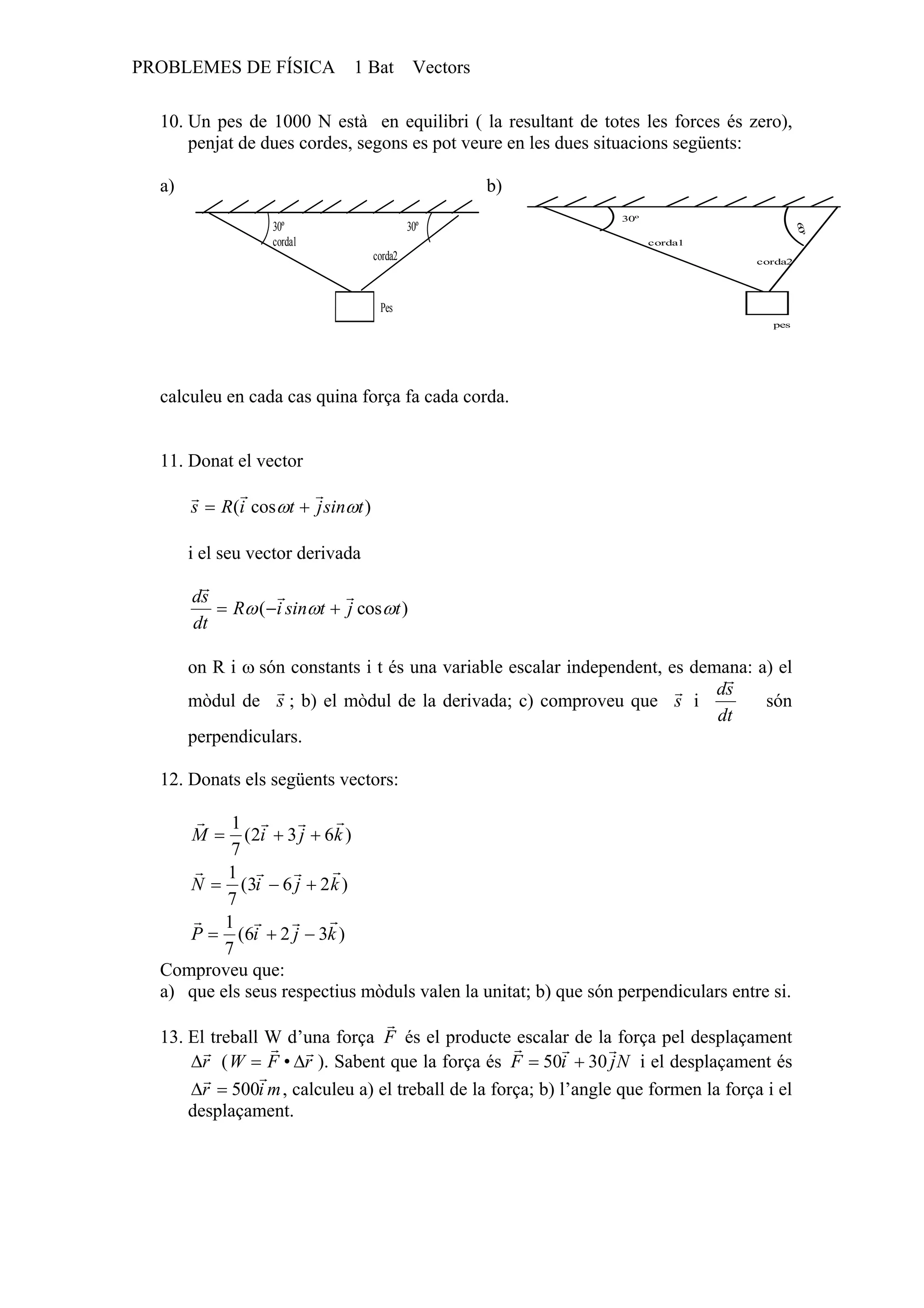 Exercicis De Vectors | PDF