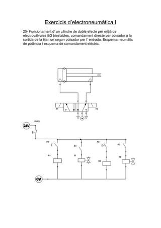 Exercicis elctropneumatica 1 | PDF