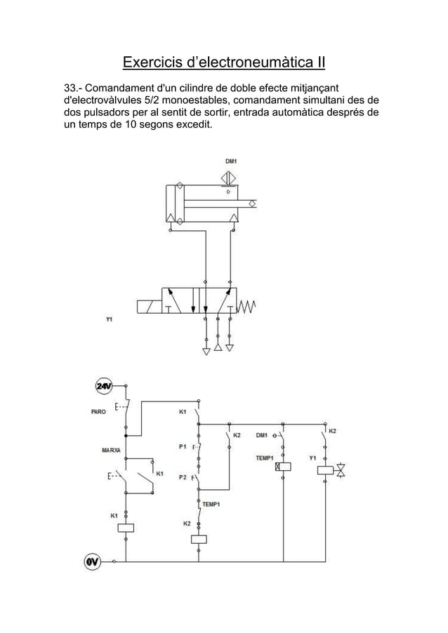 Exercicis electroneumatica 2 | PDF