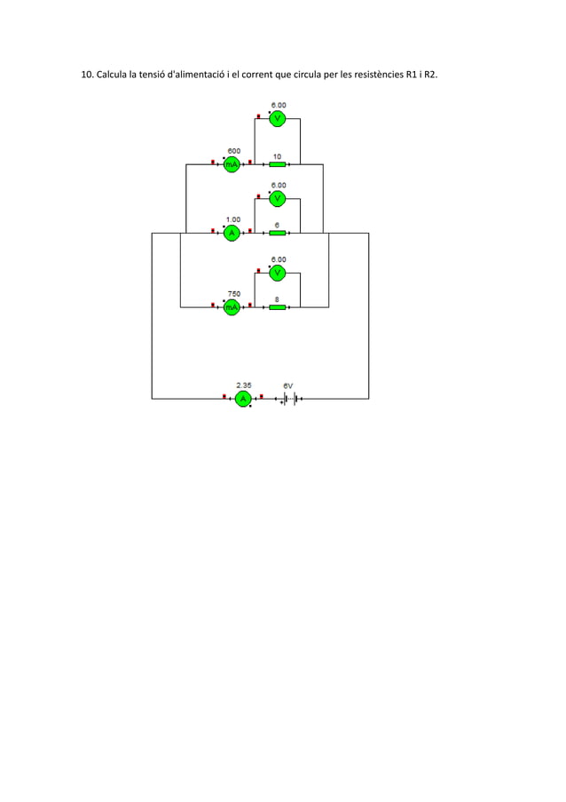 Exercicis resistències acabat | PDF