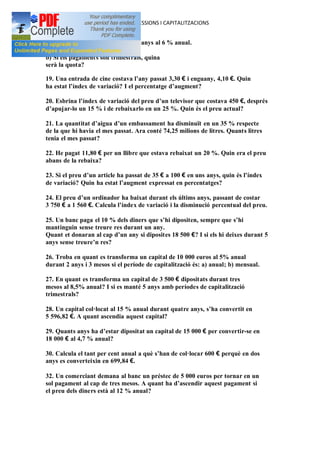 Exercicis ud2 progressions i capitalitzacio | PDF