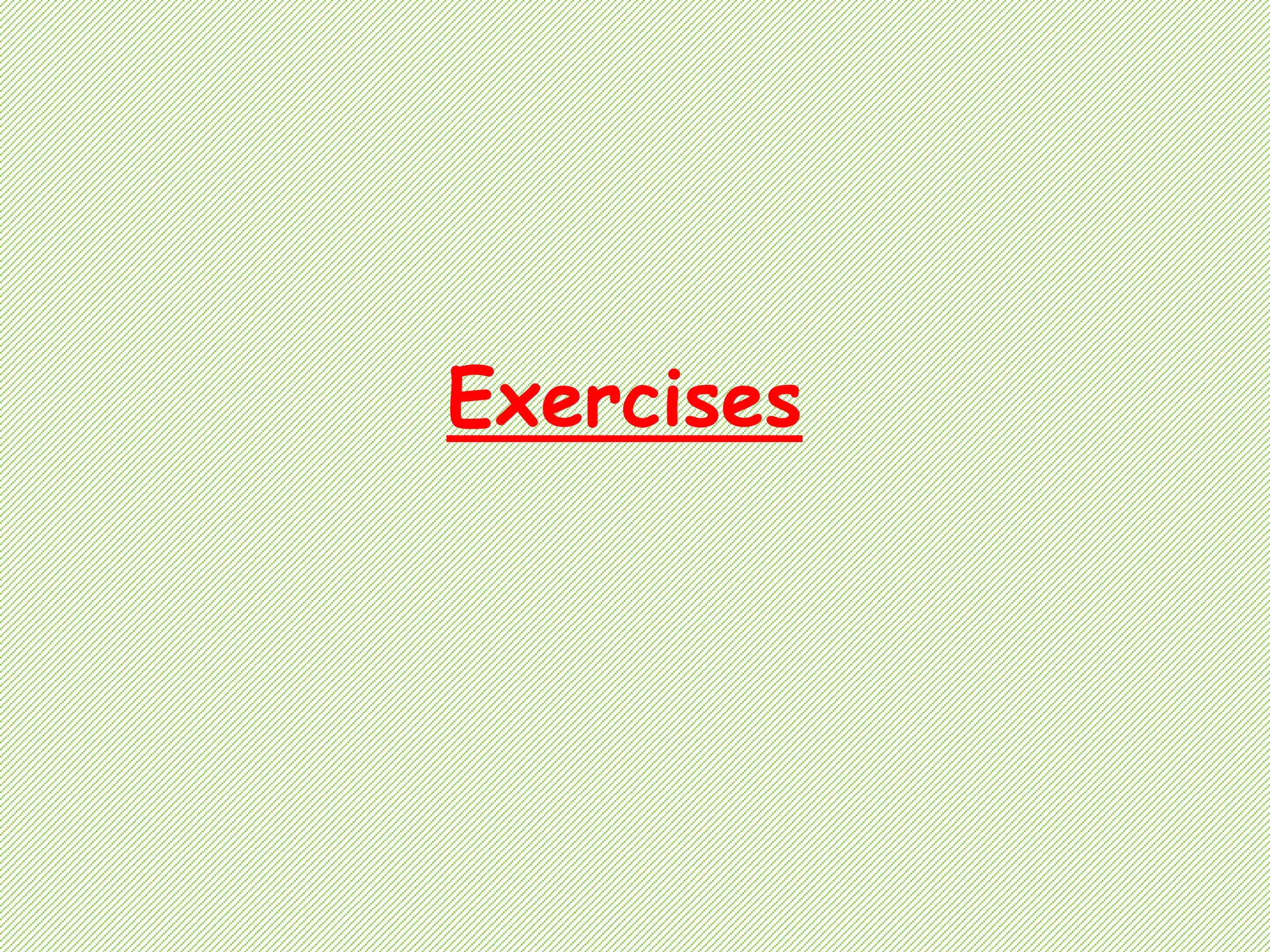 Exercies to be 1 | PPT