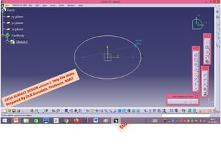 Lesson 1 - Surface design-basic commands-help files ppt | PDF