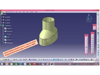 Lesson 1 - Surface design-basic commands-help files ppt | PDF