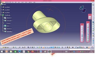 Lesson 1 - Surface design-basic commands-help files ppt | PDF