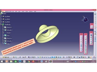 Lesson 1 - Surface design-basic commands-help files ppt | PDF