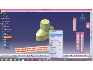 Lesson 1 - Surface design-basic commands-help files ppt | PDF