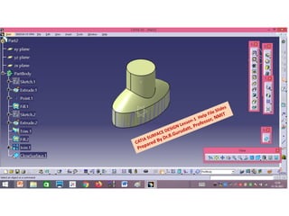 Lesson 1 - Surface design-basic commands-help files ppt | PDF