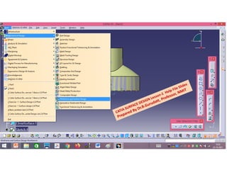 Lesson 1 - Surface design-basic commands-help files ppt | PDF