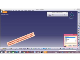 Lesson 1 - Surface design-basic commands-help files ppt | PDF