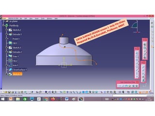 Lesson 1 - Surface design-basic commands-help files ppt | PDF