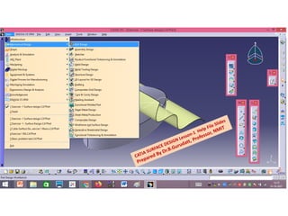 Lesson 1 - Surface design-basic commands-help files ppt | PDF