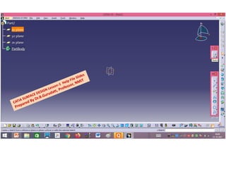 Lesson 1 - Surface design-basic commands-help files ppt | PDF