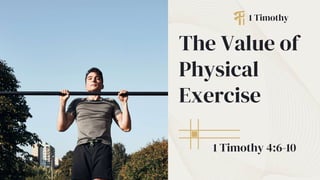 Trusting Exercise and Godliness | PPTX