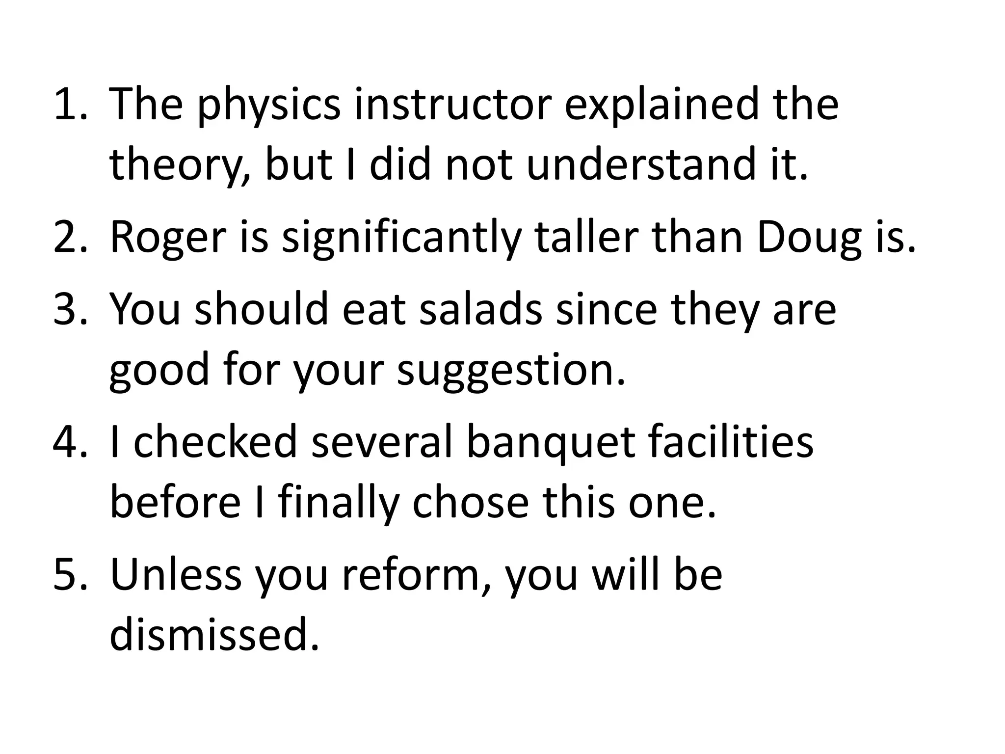 Exercise conjunctions | PPTX