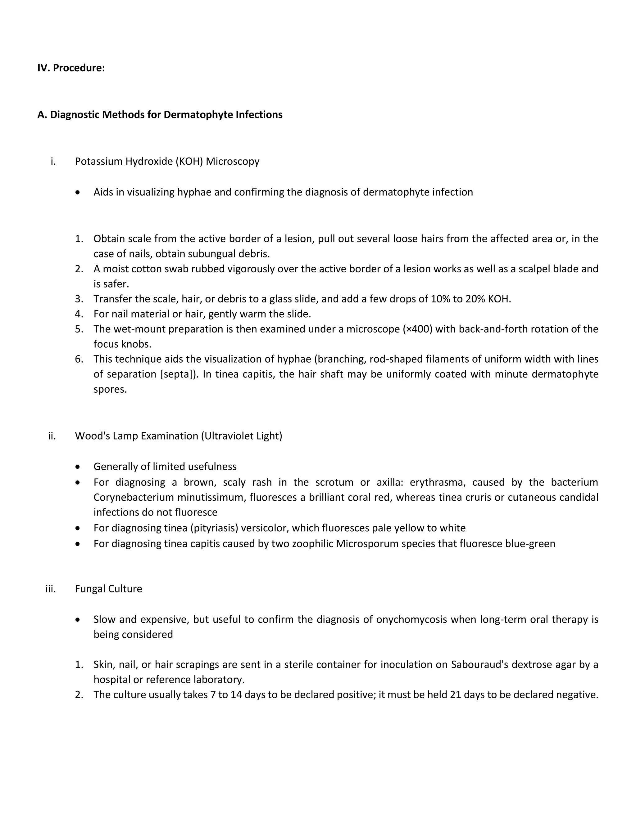 Exercise-Dermatophytes-bacteriology and mycology course | PDF