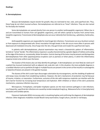 Exercise-Dermatophytes-bacteriology and mycology course | PDF