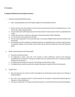 Exercise-Dermatophytes-bacteriology and mycology course | PDF