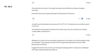 Exercise - Gas Exchange in Human Respiratory System | PPTX