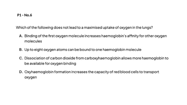 Exercise - Gas Exchange in Human Respiratory System | PPT