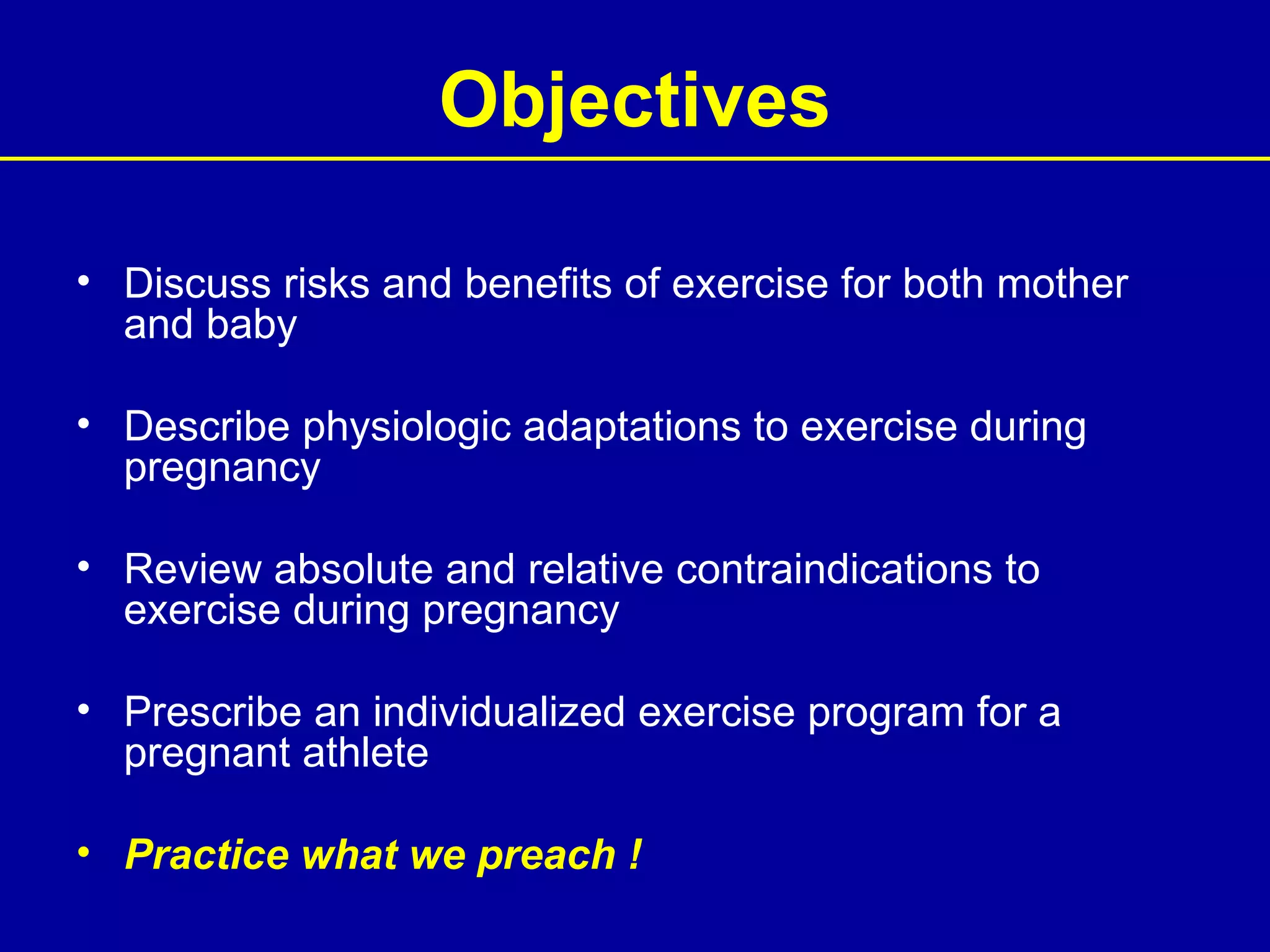 Exercise In Pregnancy1 | PPT