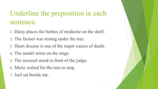 Exercise Prepositions | PPTX