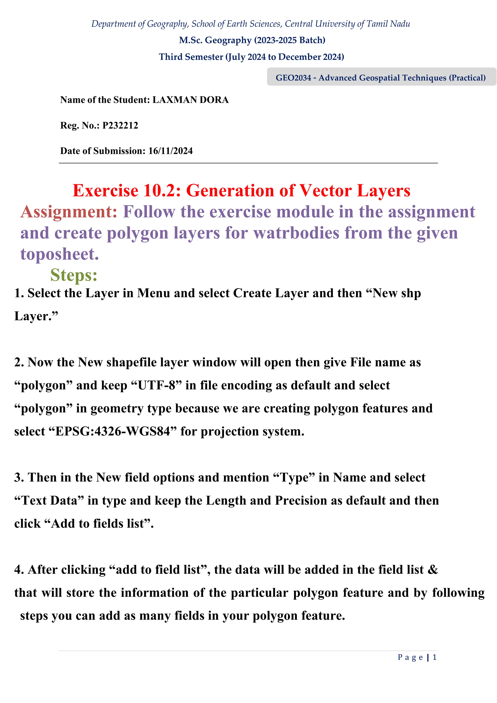 Exercise 10.2- Generation of Vector Layers Class assigned assignment.pdf