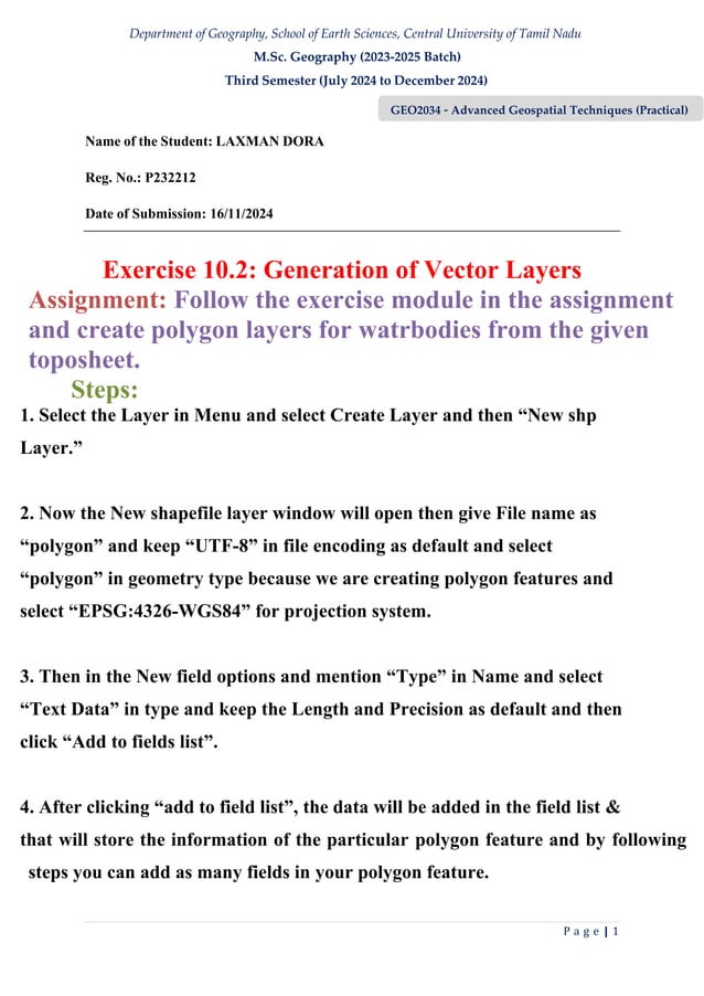 Exercise 10.2- Generation of Vector Layers Class assigned assignment.pdf