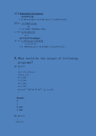 Let us c (by yashvant kanetkar) chapter 1 solution | DOCX