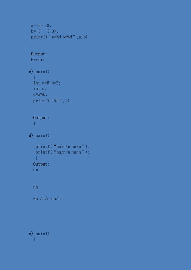 Let us c (by yashvant kanetkar) chapter 1 solution | DOCX