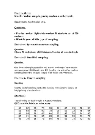 Exercise 1 12 no solution | DOC | Physical Therapy | Wellness