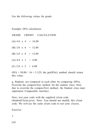 Exercise1[5points]Create the following classe | DOCX