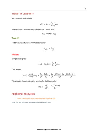 Exercise 1a transfer functions - solutions | PDF