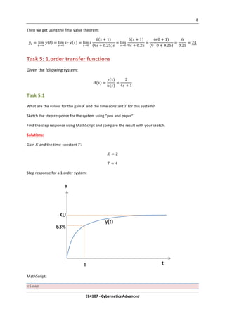 Exercise 1a transfer functions - solutions | PDF